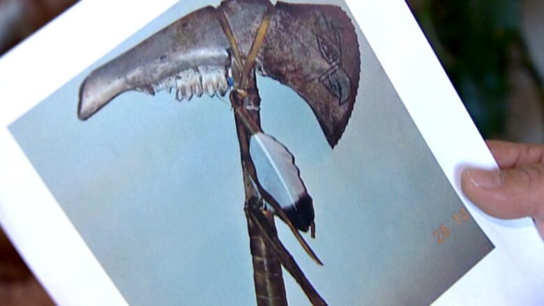 Rare Apache tomahawk goes missing in downtown park | CBC News