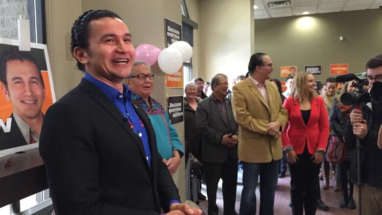NDP candidate Wab Kinew launches campaign in Winnipeg | CBC News NDP candidate Wab Kinew launches campaign in Winnipeg | CBC News