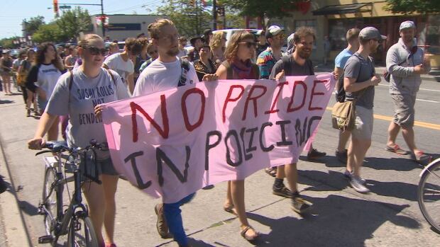 Black Lives Matter Vancouver joins Dyke March as other groups also sit out Pride | CBC News