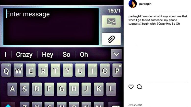 Tell Us What Does Predictive Text Reveal About You CBC Radio