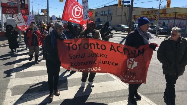 ACORN holds anti-gentrification rally in Weston | CBC News